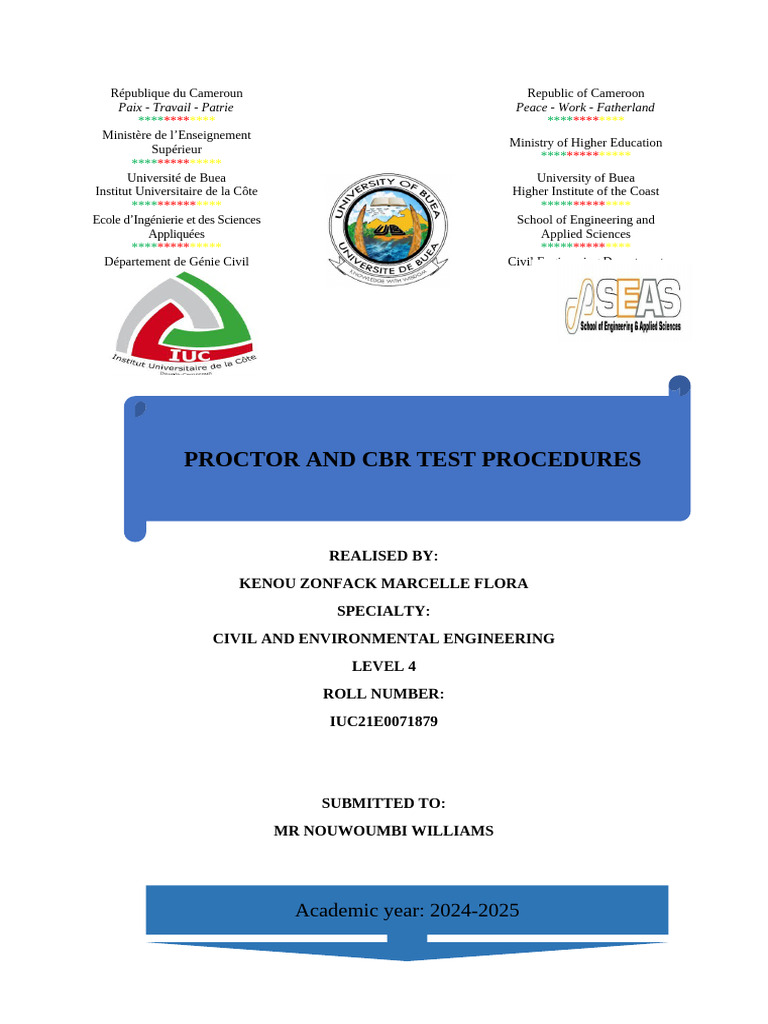 Proctor and CBR Test Procedures Guide | PDF | Soil | Soil Science