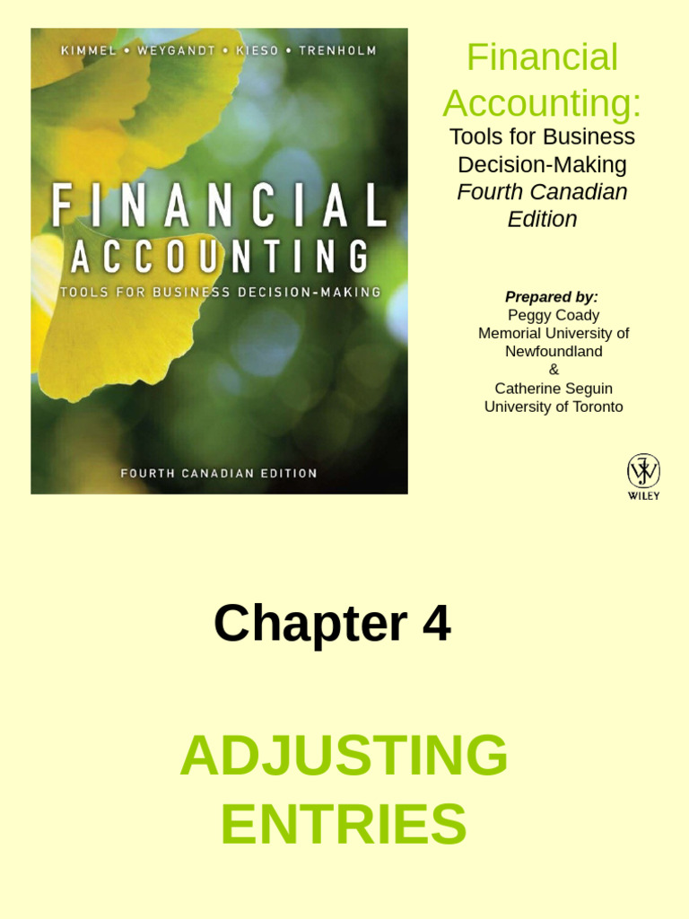 Ch-4 Adjusting Entries | PDF | Debits And Credits | Deferral