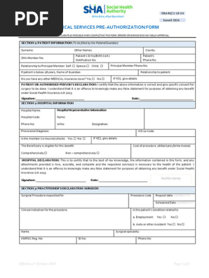 Prior Authorization Form Pdf