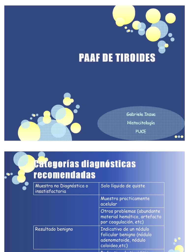 Paaf de Tiroides | PDF