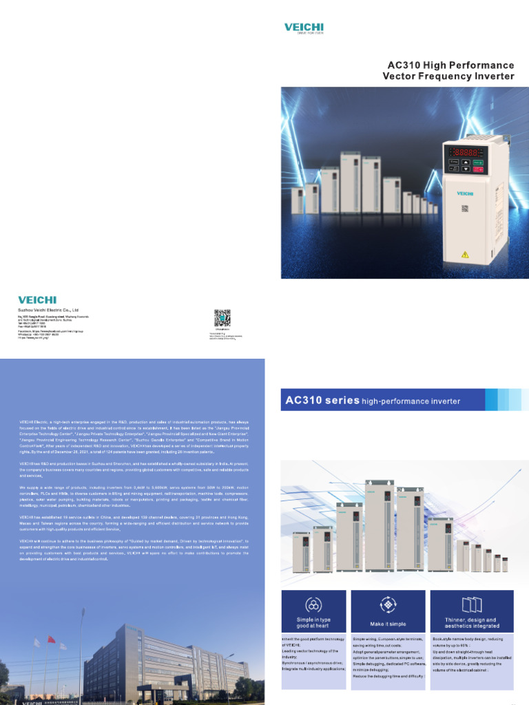 Ac310 Series Frequency Inverter Catalog v1.1 | PDF