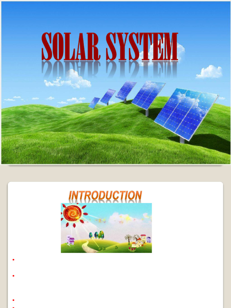 Solar Energy Presentation | PDF | Solar Energy | Photovoltaics