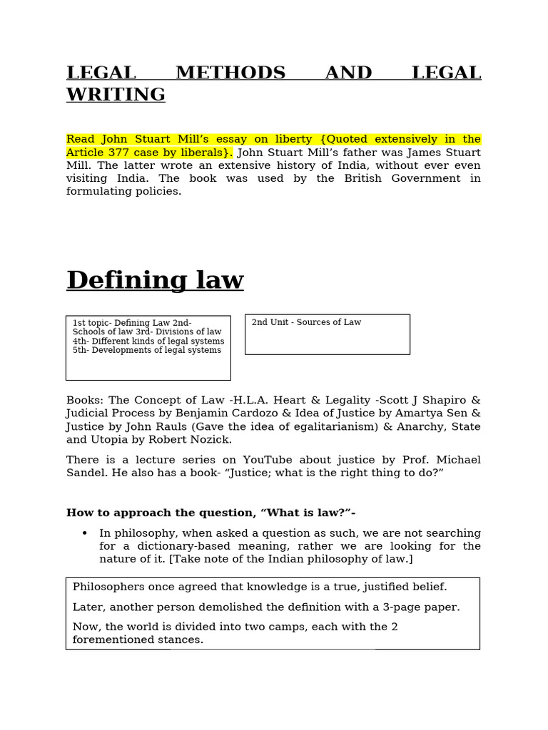Understanding Legal Methods and Theories | PDF | Precedent | Natural Law