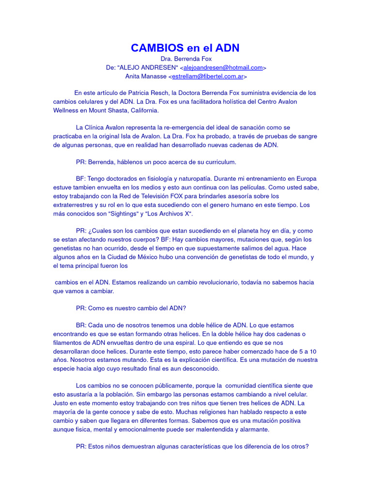 Cambios en El Adn | PDF | Virus | Adn