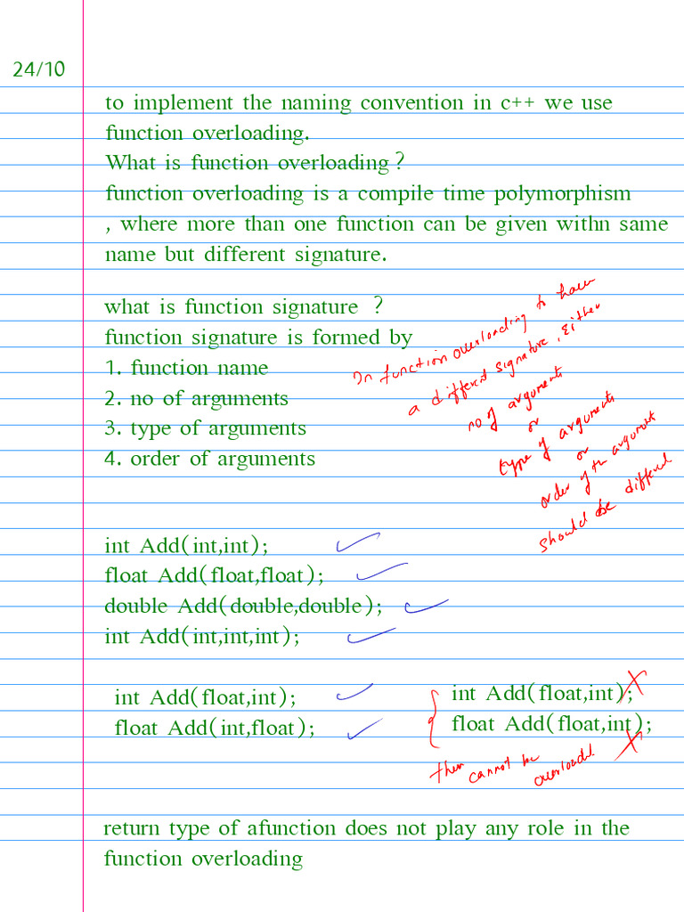 C++ Function Overloading Explained | PDF