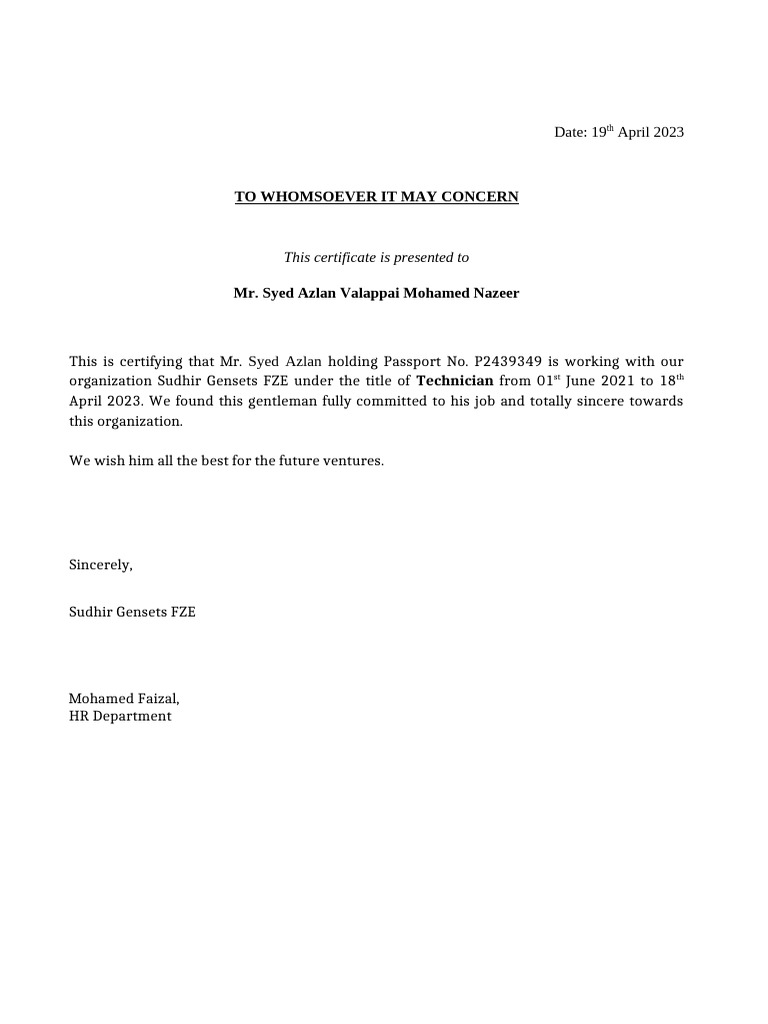 Experience - Azlan | PDF