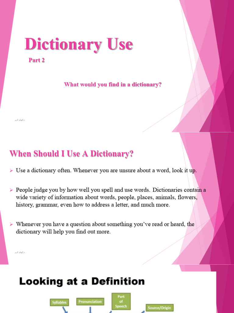 Dictionary Use-2 2 | PDF | Learning Styles | Dictionary