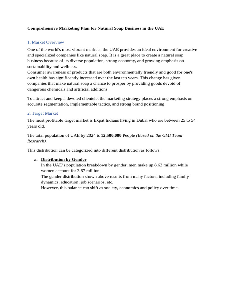 Natural Soap Marketing for Indian Expats | PDF | United Arab Emirates ...