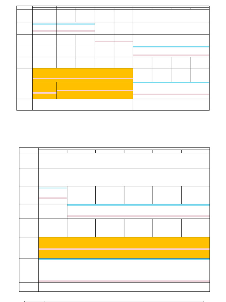TIMETABLE - 6th January 2025 To 12th January 2025 II | PDF ...