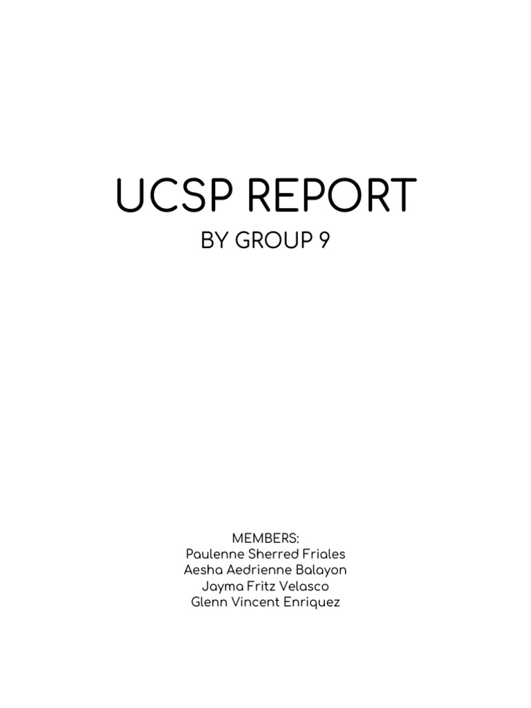 UCSP REPORT P2 | PDF | Human Rights | Deviance (Sociology)