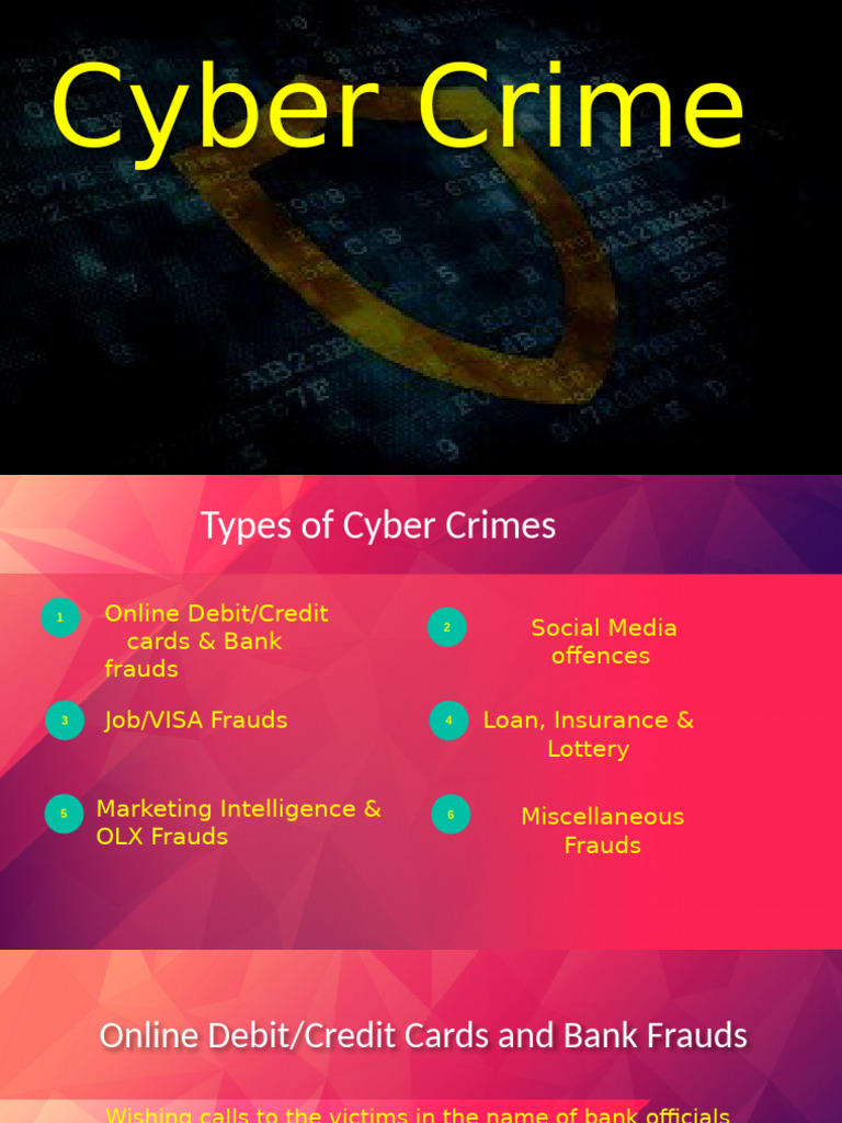 Types of Cyber Crimes Explained | PDF
