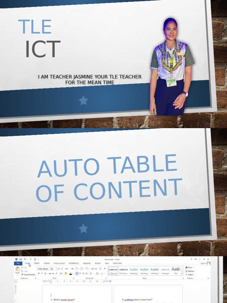 Auto Table of Contents | PDF