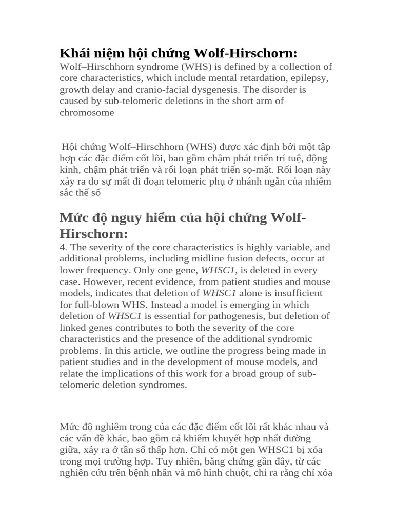 H I CH NG Wolf-Hirschorn | PDF