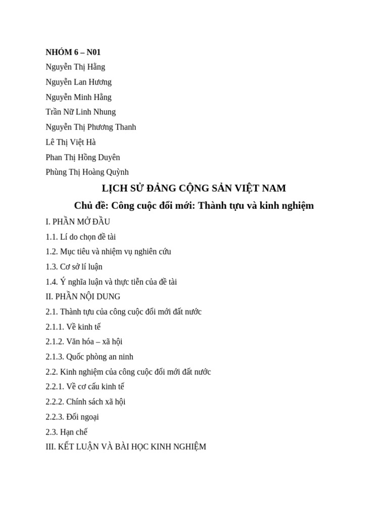 NHÓM-6-N01 | PDF