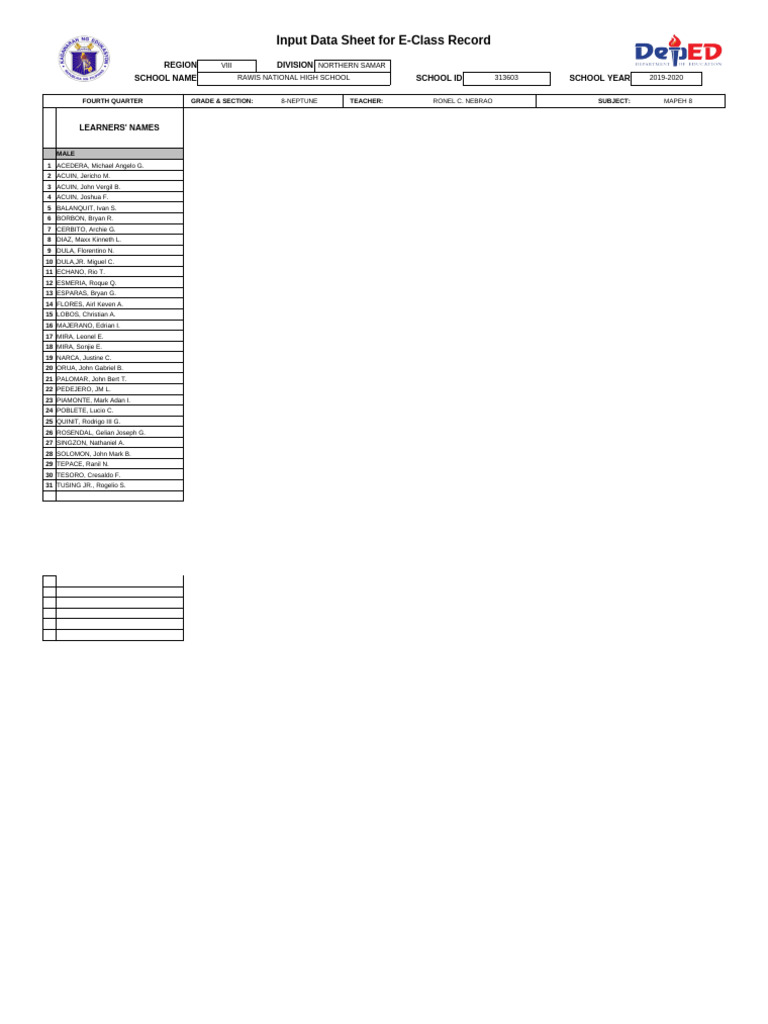 2ND Q. E-CLASS MAPEH 8 NeptuneMMMMMMMMMMMMMM | PDF