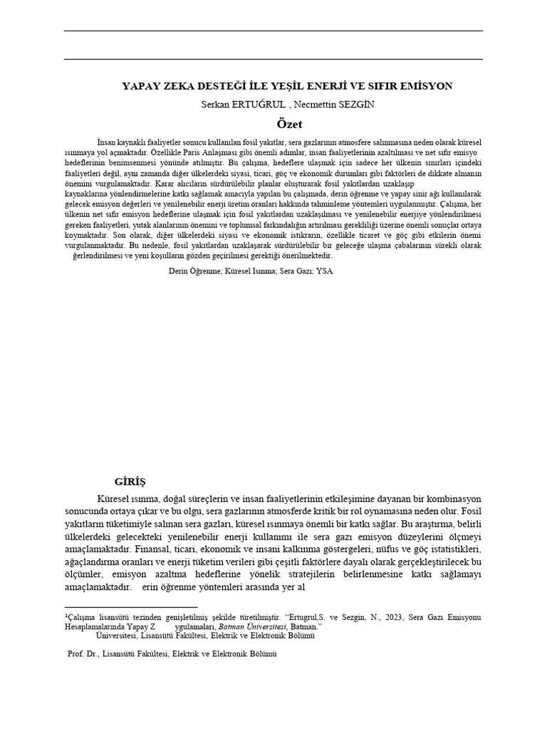 1-Yapay_Zeka_Destegi_Ile_Yesil_Enerji_Ve_Sifir_Emisyon | PDF