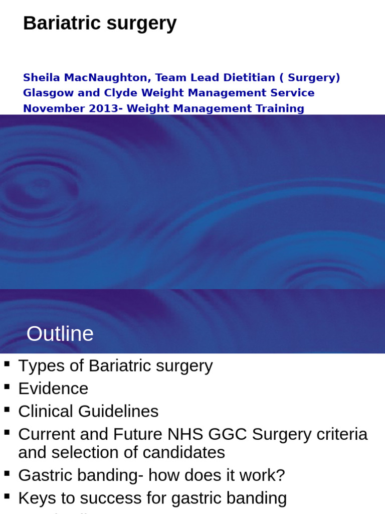 Bariatric Surgery | PDF | Bariatric Surgery | Obesity