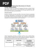 Chart of Organizational Structure in Oracle EBS | PDF