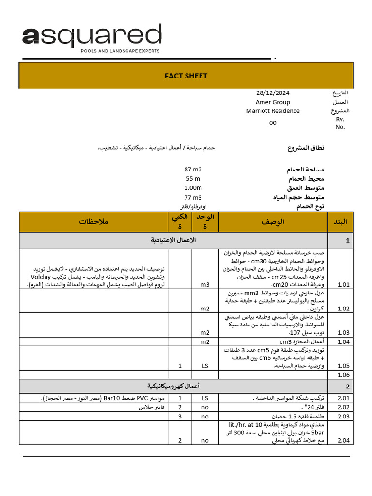 FactSheet Marriott Rev.00 | PDF