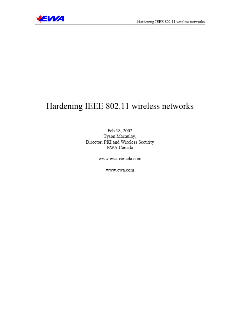 802_11b | PDF | Ieee 802.11 | Computer Network