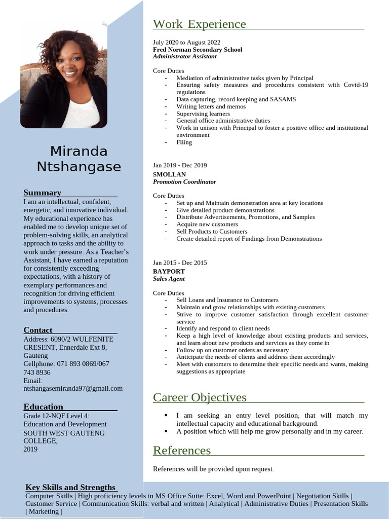 Miranda CV Version 5..... Updated | PDF | Human Communication | Learning