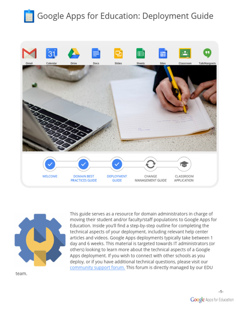 Google Apps For Education Deployment Guide | PDF | Active Directory | Internet