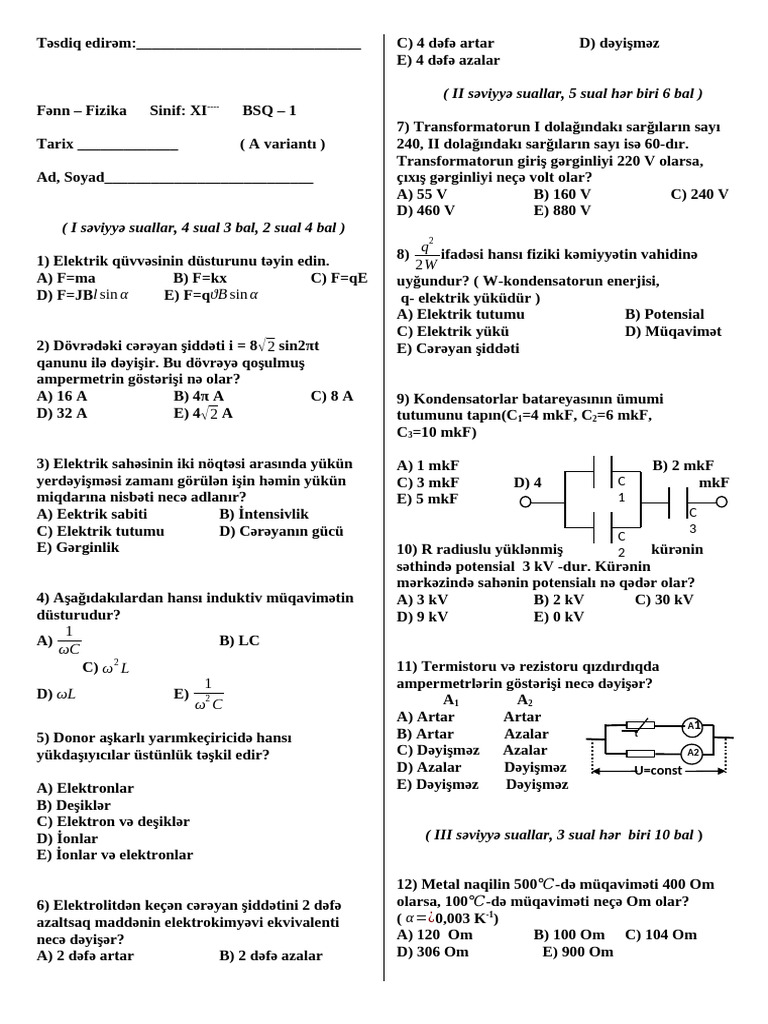 BSQ-1 XI 15 Sual | PDF