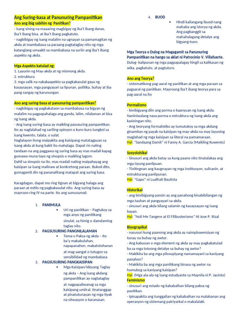 Ang Suring Basa | PDF