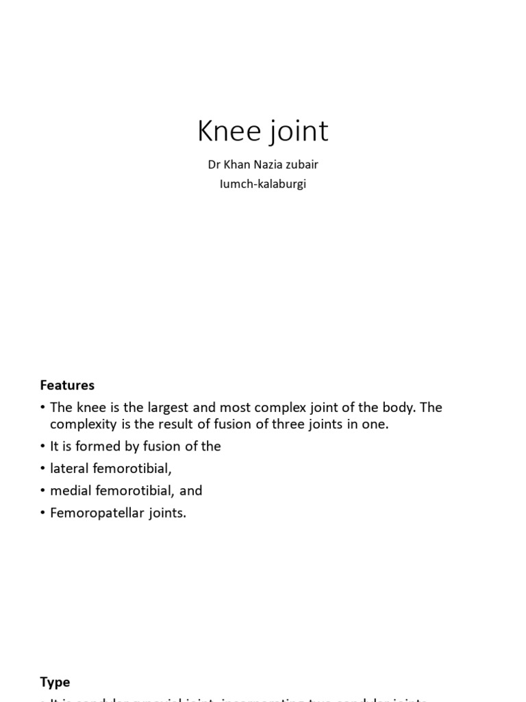 Knee Joint | PDF | Knee | Soft Tissue