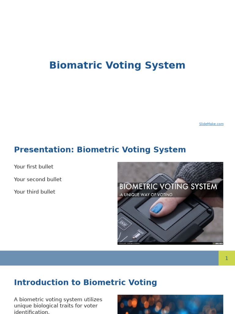 Biomatric Voting System | PDF | Biometrics | Accountability