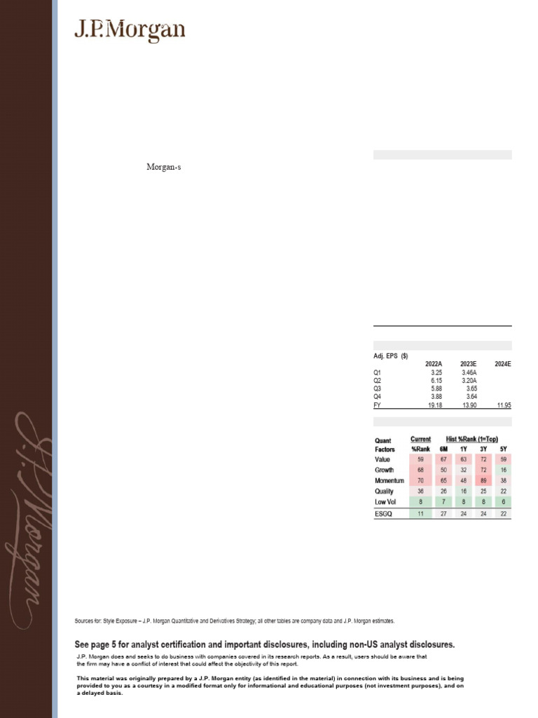 Chevron Corp Model Update November 2023 | PDF | Exchange Traded Fund ...