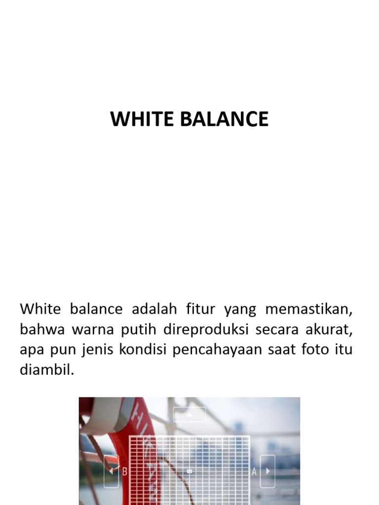 WHITE BALANCE | PDF