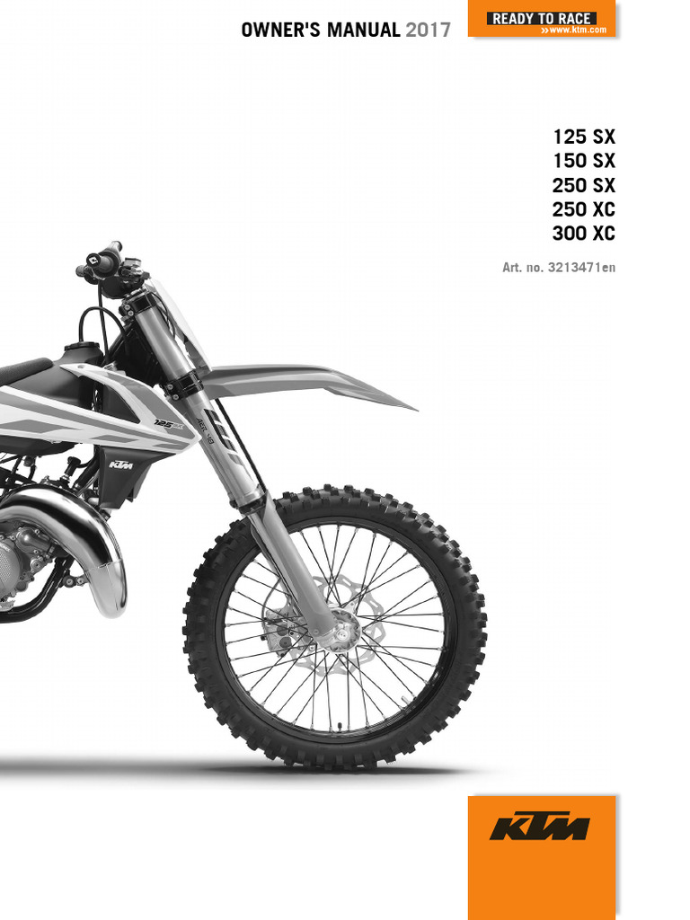 Owners manual Moto 300 XC-W 2017 | PDF | Brake | Carburetor