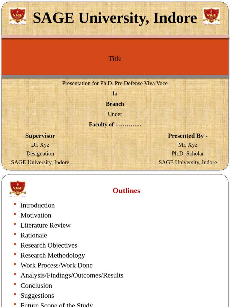 Presentation Format Pdf