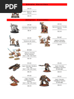 40k Base Size Chart V1.9 | PDF