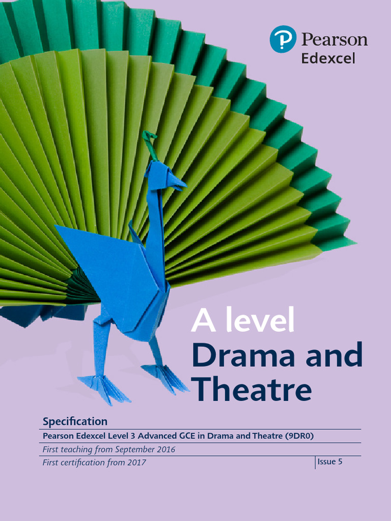Edexcel A Level Drama & Theatre Guide | PDF | Methodology | Theatre