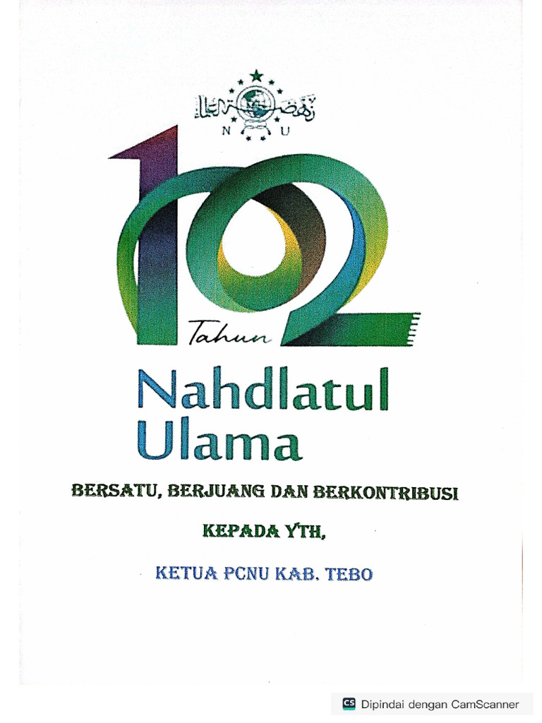 Undangan Harlah NU | PDF