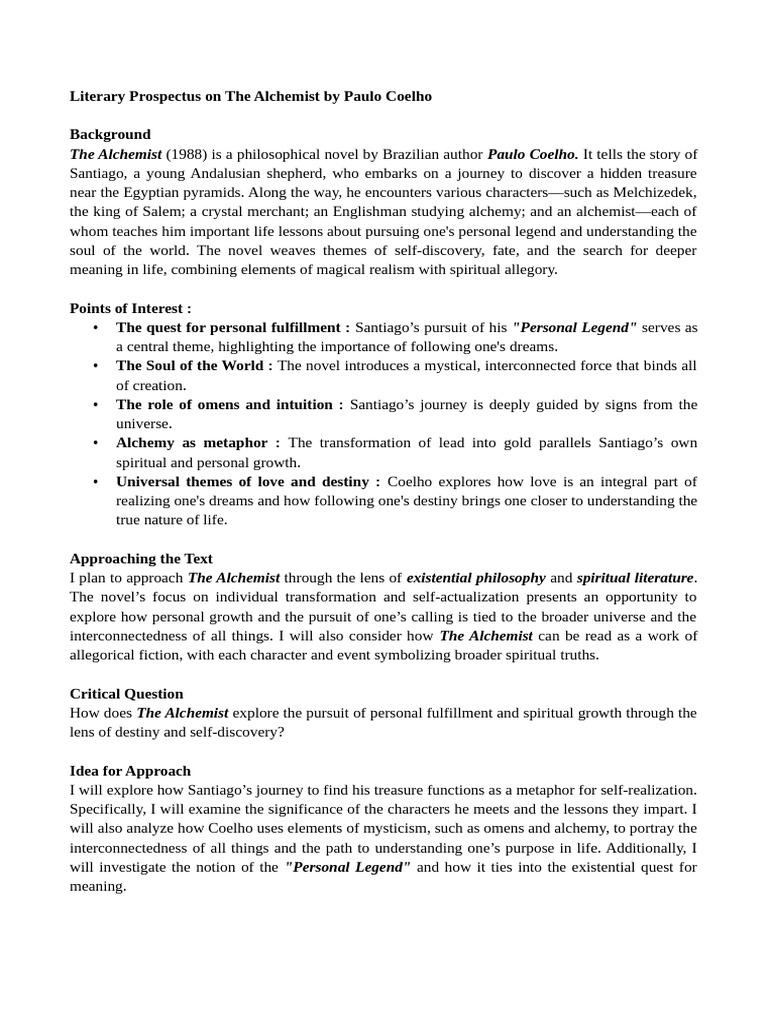 Literary Prospectus (Final) | PDF