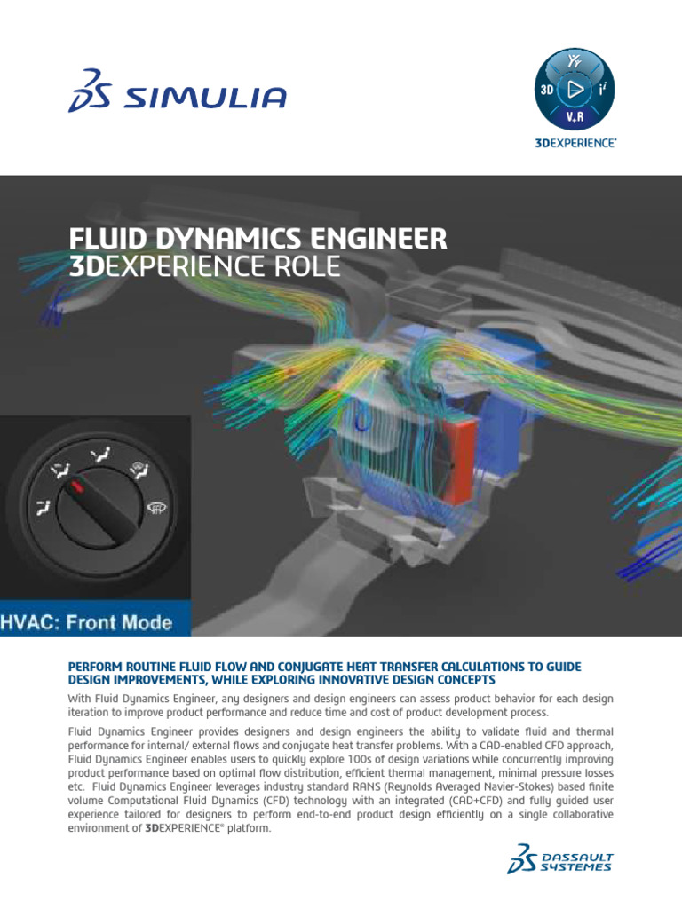 SIMULIA Fluid Dynamics Engineer | PDF | Fluid Dynamics | Computational Fluid Dynamics