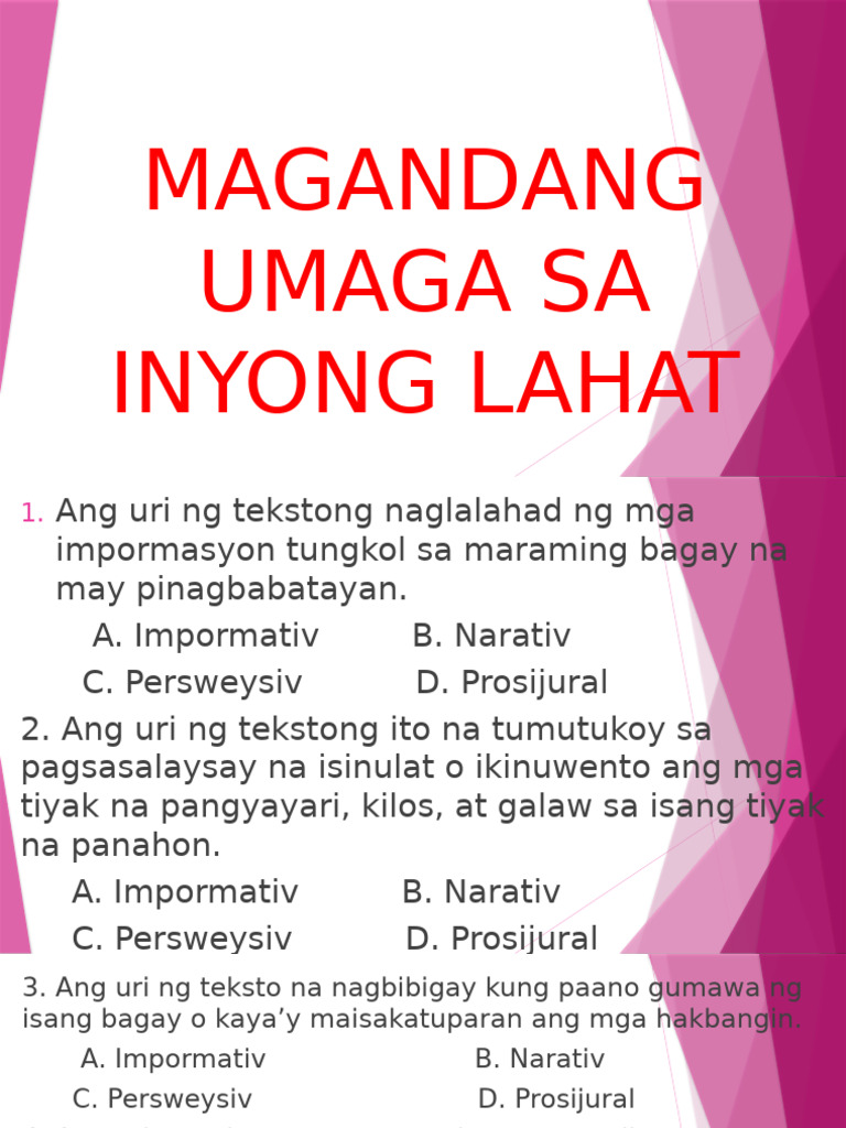 Pagbasa 2 2022-2023 | PDF
