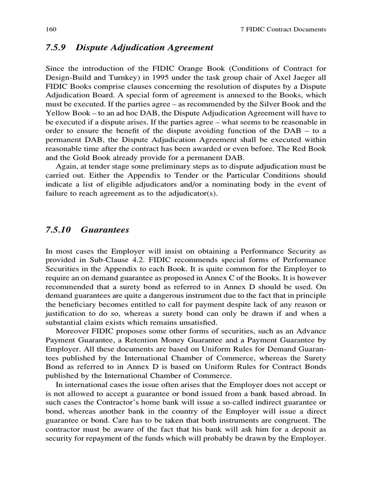 08 Dispute Adjudication Agreement | PDF | Guarantee | Banks