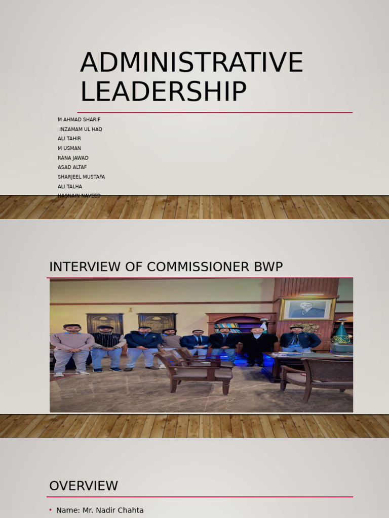 Administrative Leadership | PDF | Leadership | Goal