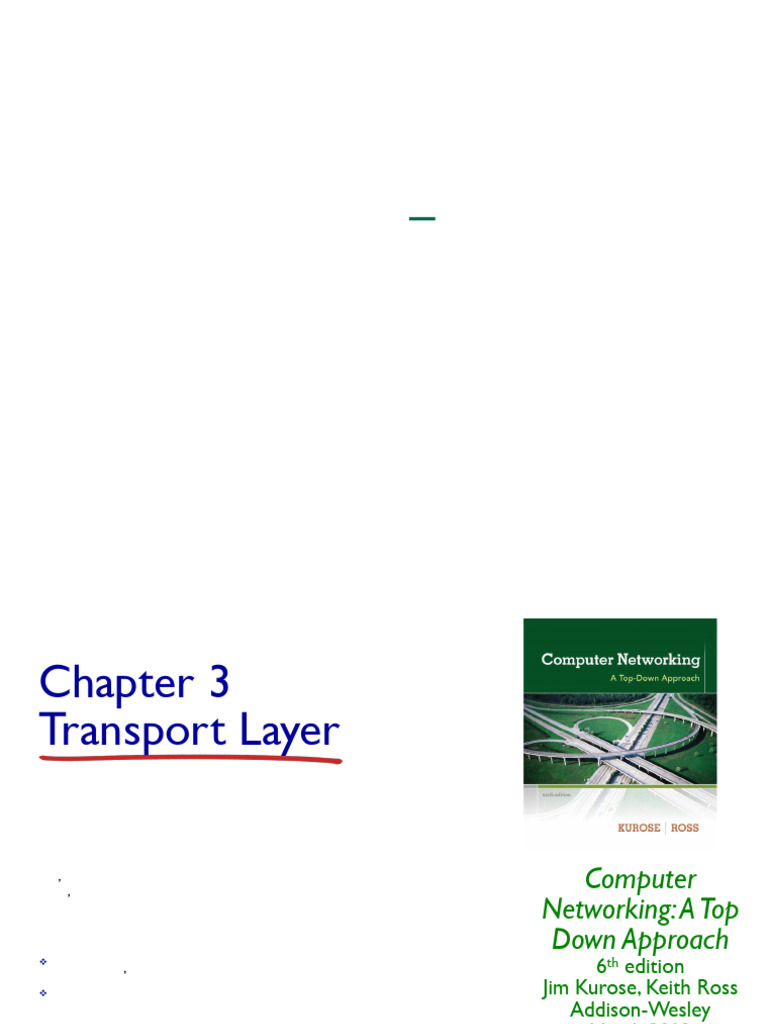 ln4b - Transport Layer - RDT - TCP | PDF | Transmission Control ...