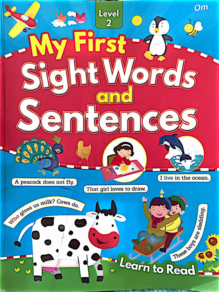 My First Sight Words and Sentences - 2 | PDF