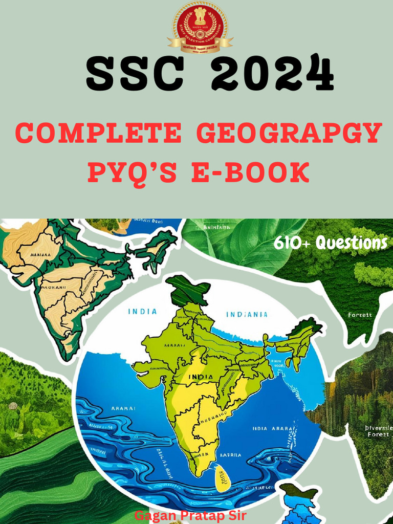 SSC 2024 Geography PYQs E-Book | PDF | Pascal (Unit) | Oceans