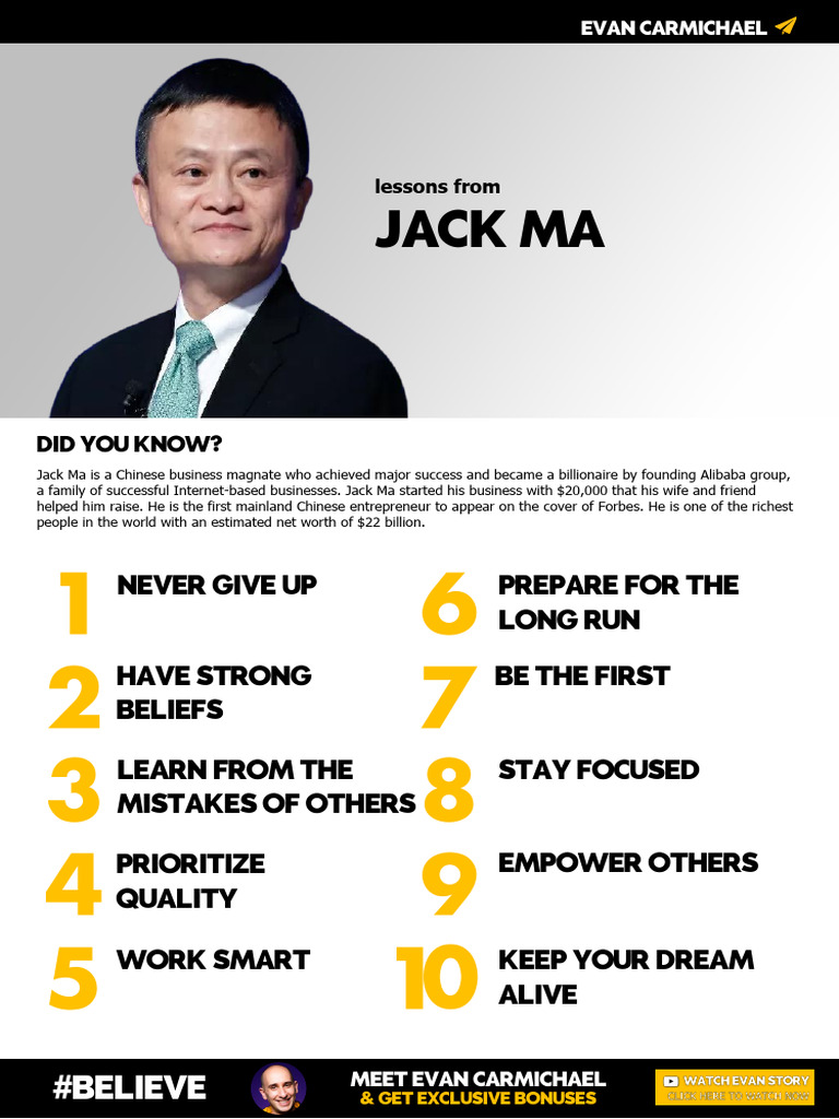 9 June Jack Ma s Top 10 Rules for Success | PDF | Goal | Entrepreneurship