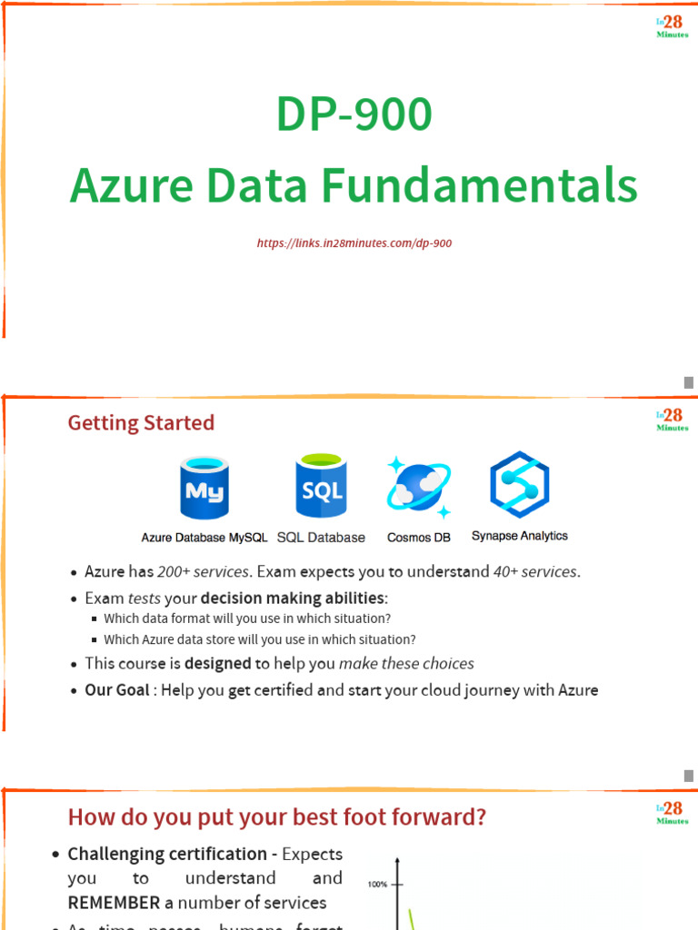 Course Presentation DP 900 AzureDataFundamentals | PDF | Database Index | Databases
