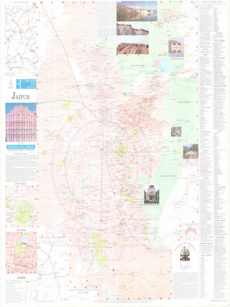 Jaipur Tourist Map 343 | PDF