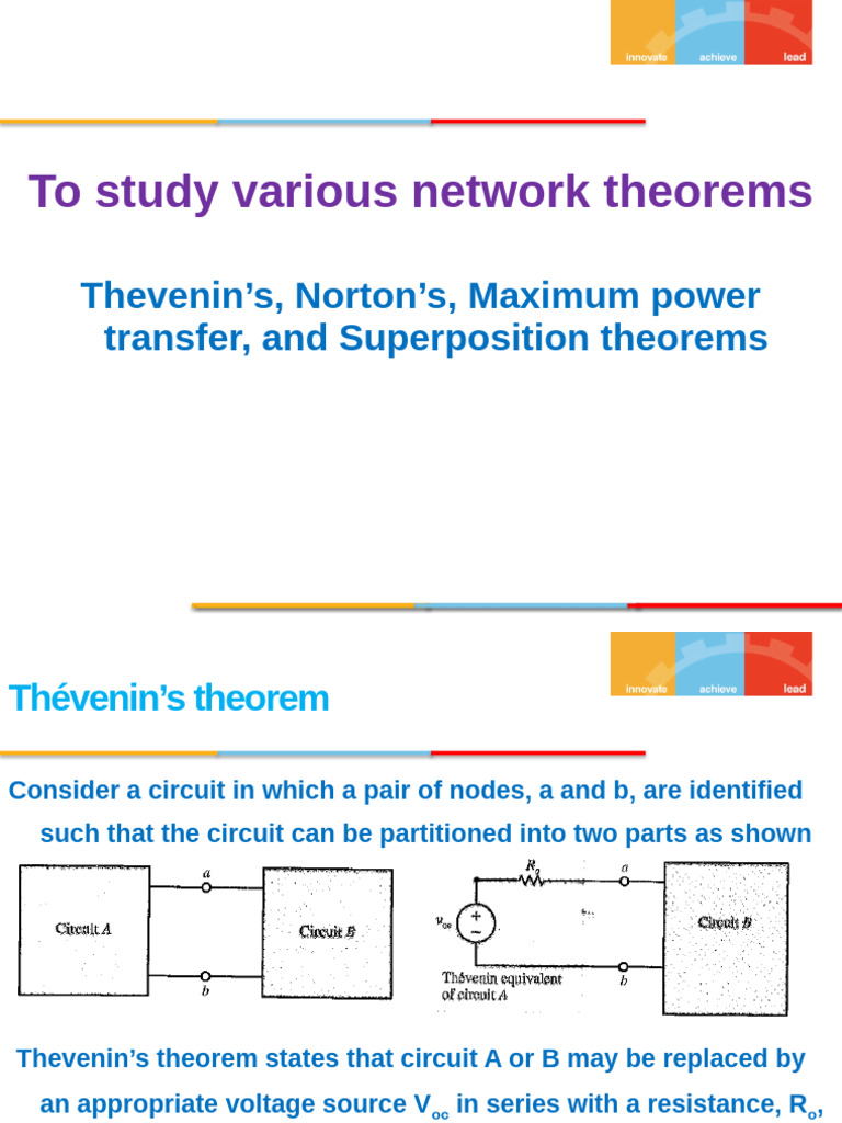 Set 3_Network Theorems | PDF | Analog Circuits | Computer Engineering