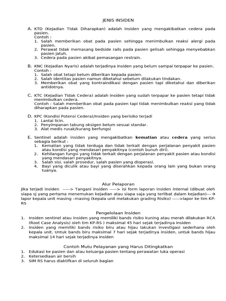 contoh insiden | PDF